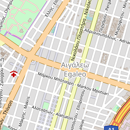 Αιγάλεω Αθήνα Χάρτης | CityPlaces.gr