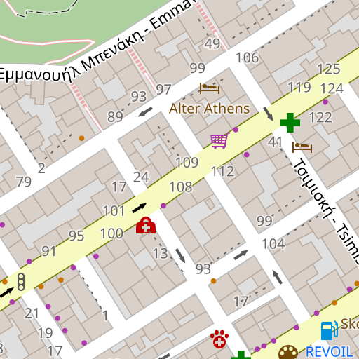 Μαυρομιχάλη Αθήνα Χάρτης | CityPlaces.gr