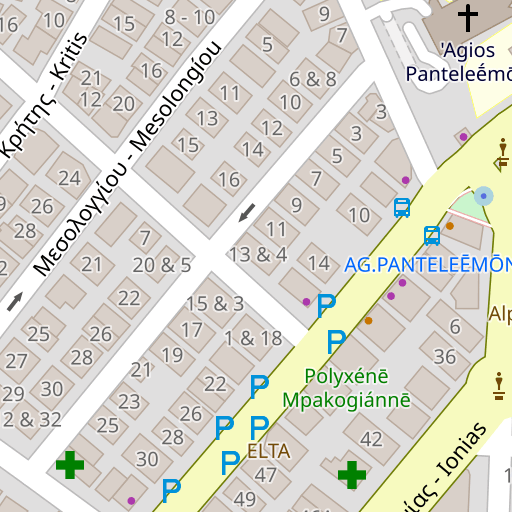 Δωδεκανησου Άλιμος Χάρτης | CityPlaces.gr