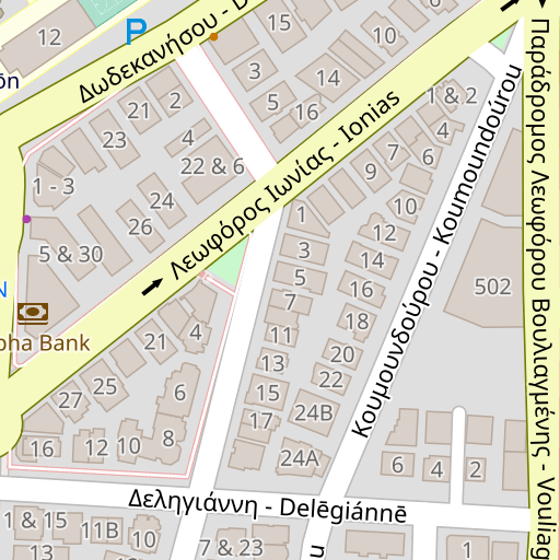Δωδεκανησου Άλιμος Χάρτης | CityPlaces.gr